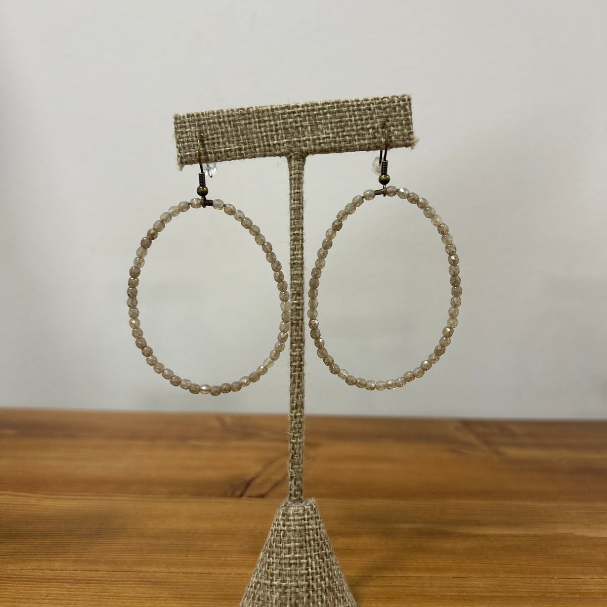 InspireDesigns Jewelry Loop Earings CC14 Taupe – Cute & Comfy