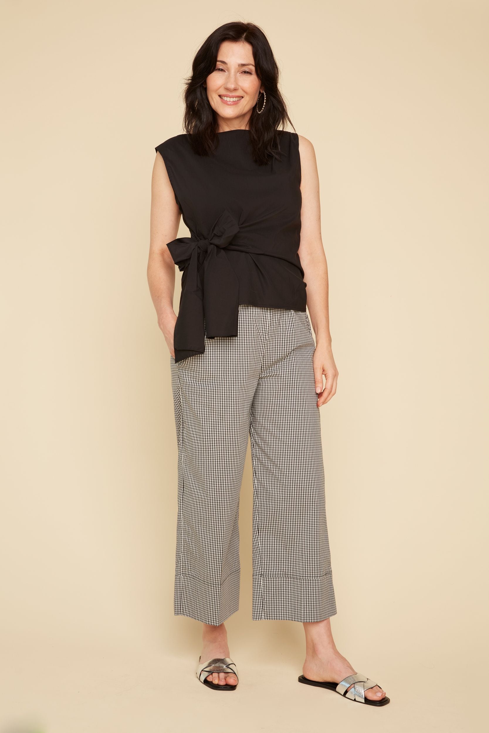 *SPRING 26* Renuar R11015 Woven Wide Leg Cropped Pants – Cute & Comfy